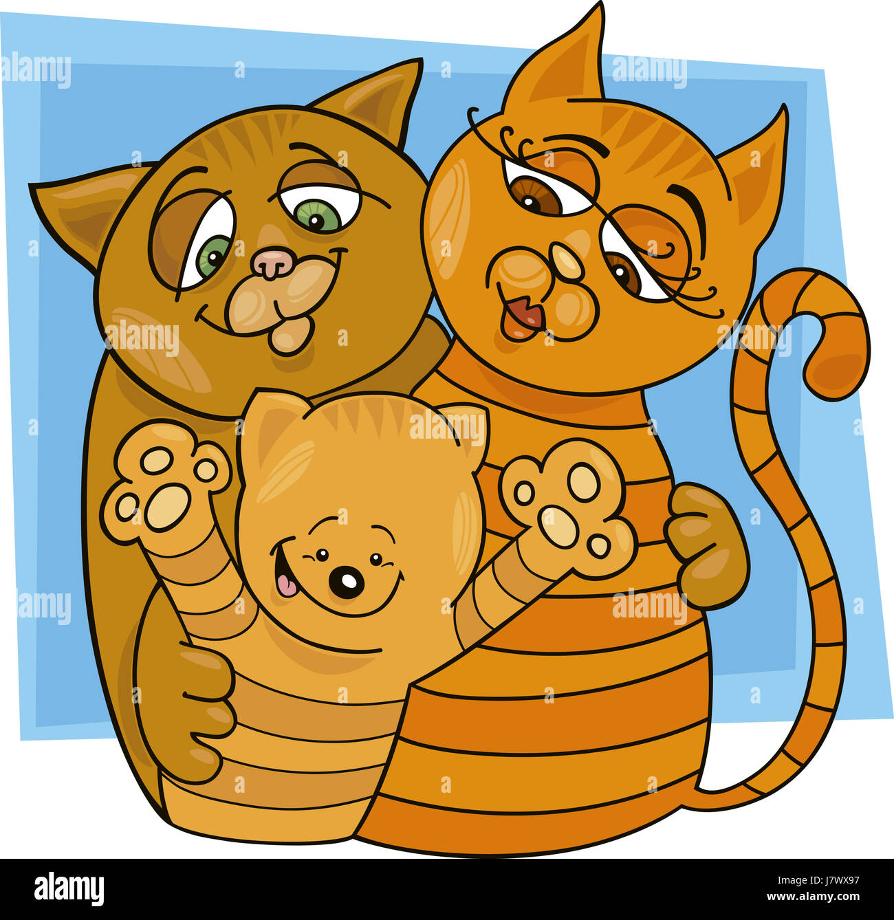 pet illustration cat baby kitten parent cartoon pussycat cat domestic ...
