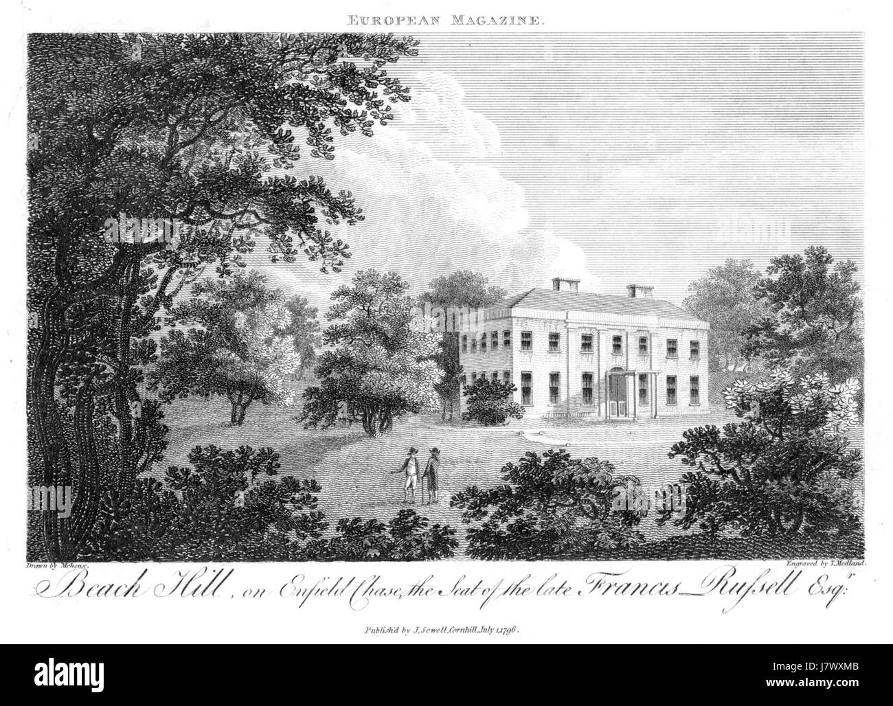 Scenic residential area green Black and White Stock Photos & Images - Alamy