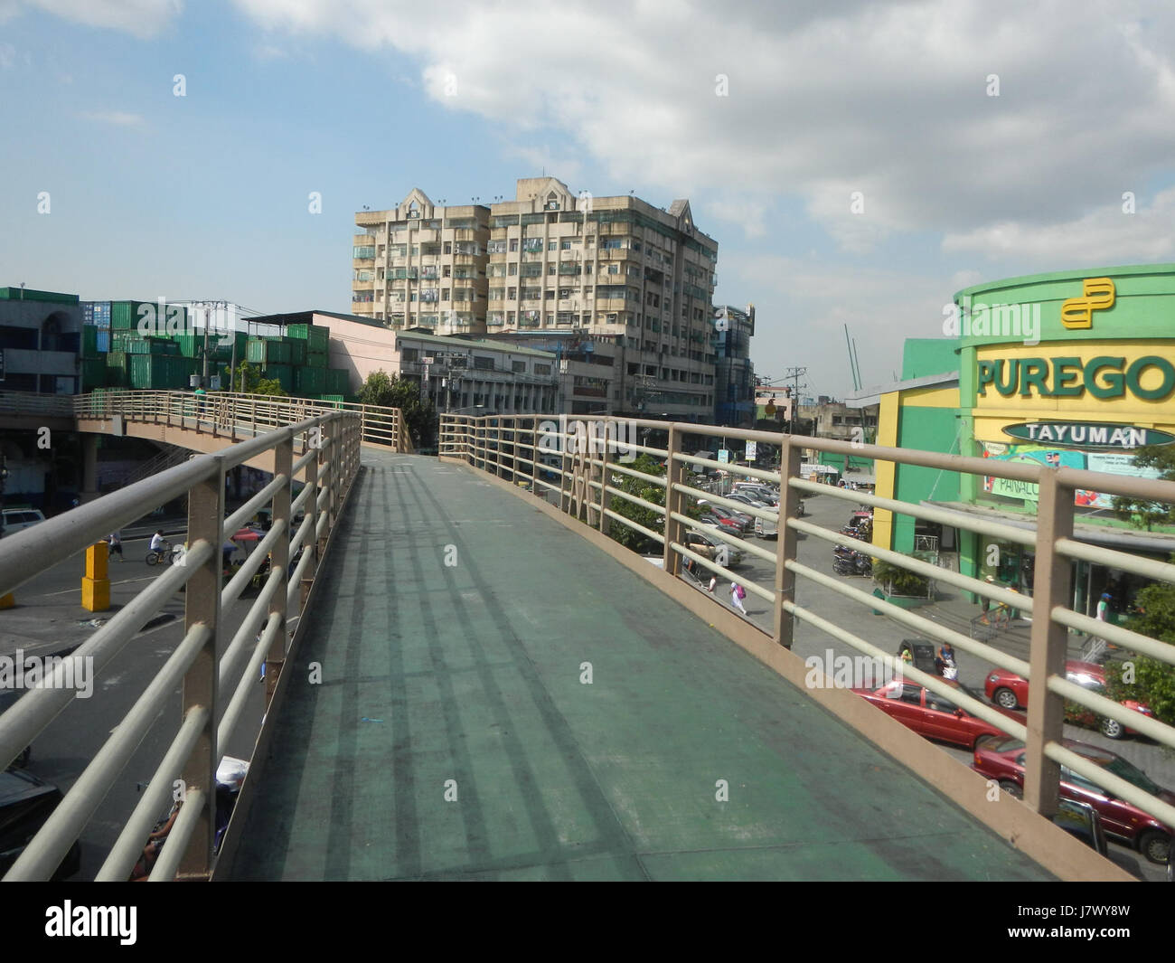 The pedestrian footbridge connects key areas in Tondo, Manila ...