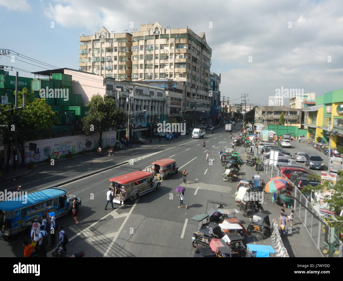 This is a view of the pedestrian footbridge connecting key areas in ...