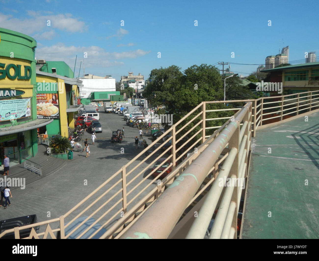 The pedestrian footbridge in the Tondo district of Manila connects key ...