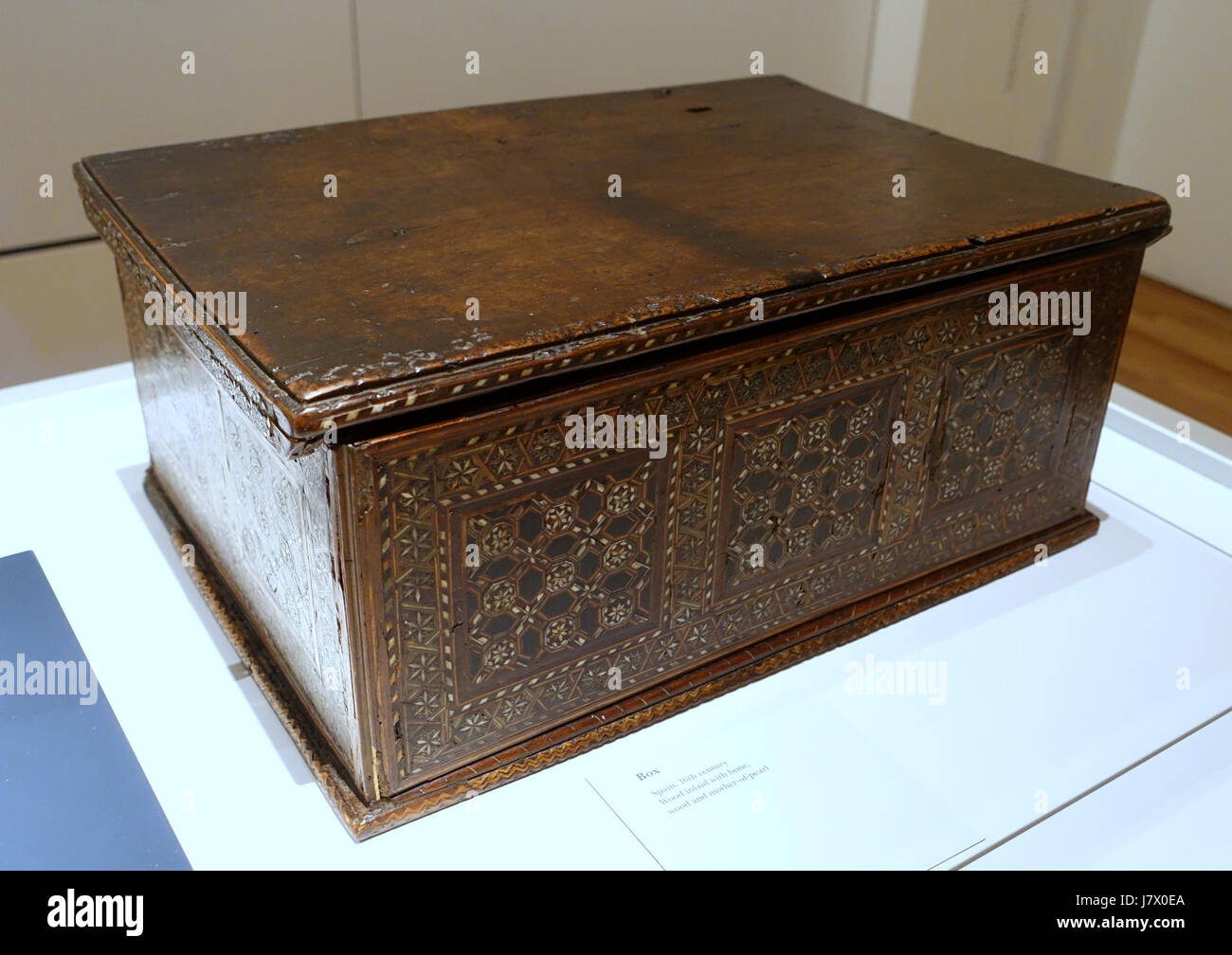 This 16th-century Spanish box is made from wood, bone, and mother of ...