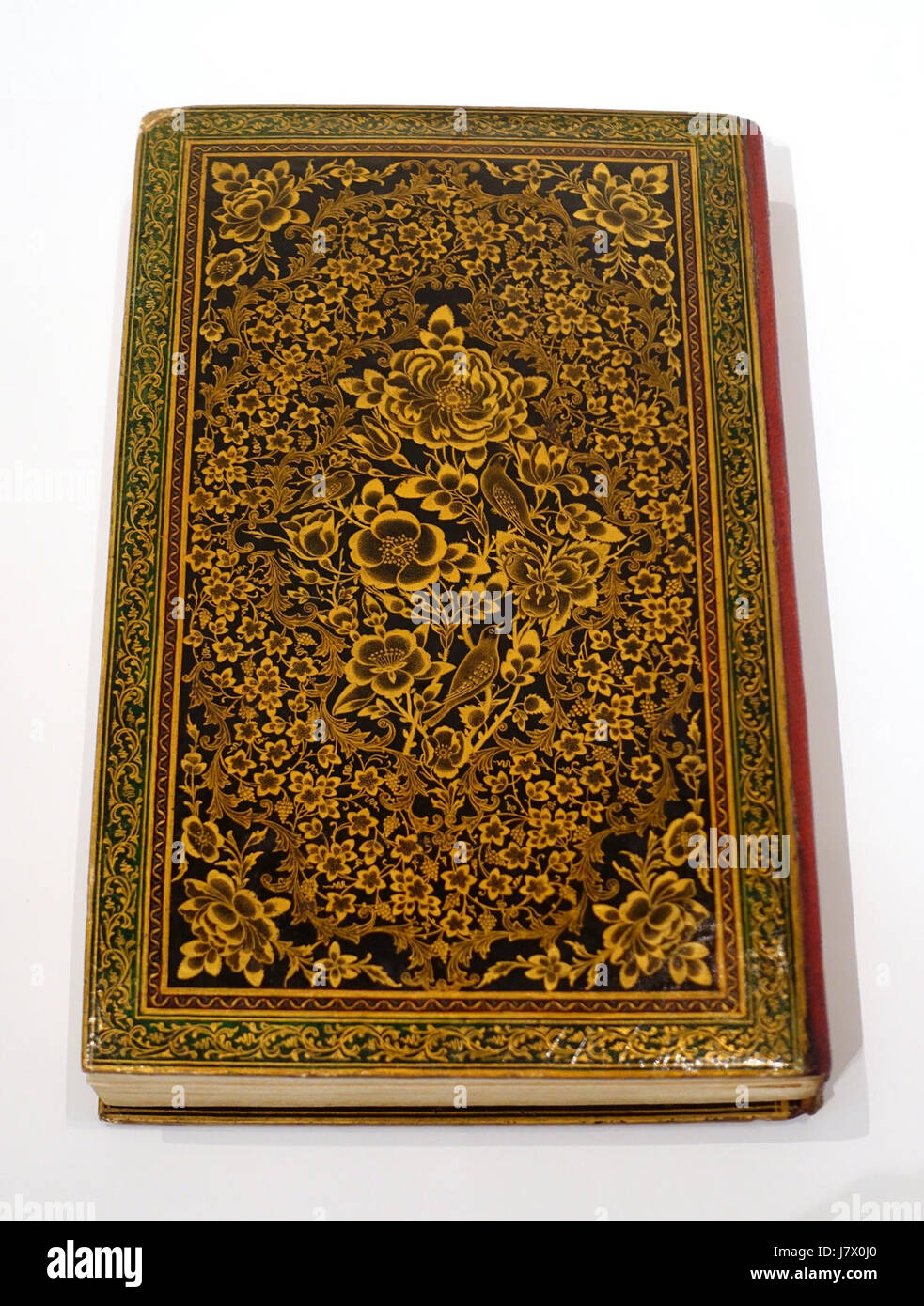 A 19th-century book binding from Iran, depicting the use of papier ...