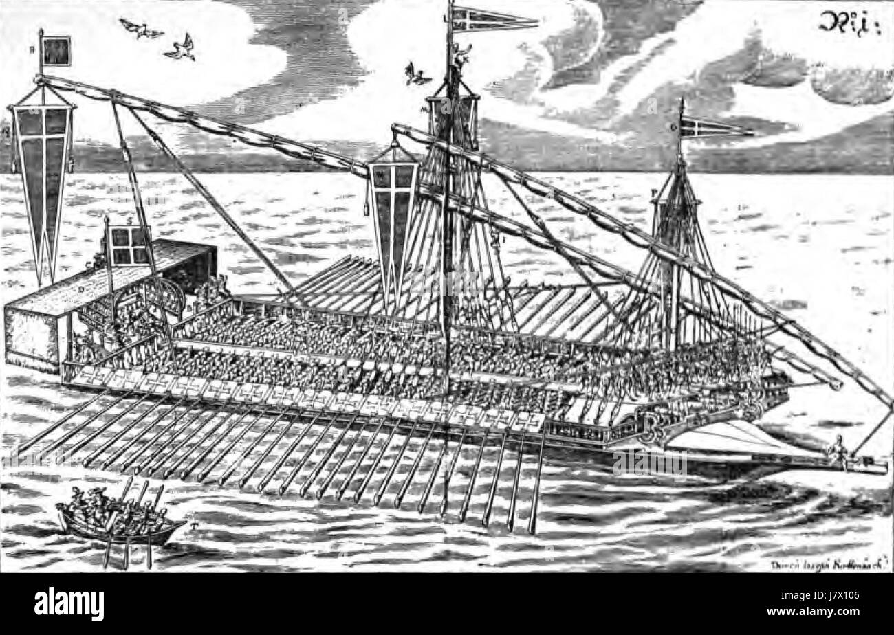 An admiral's galley Stock Photo - Alamy