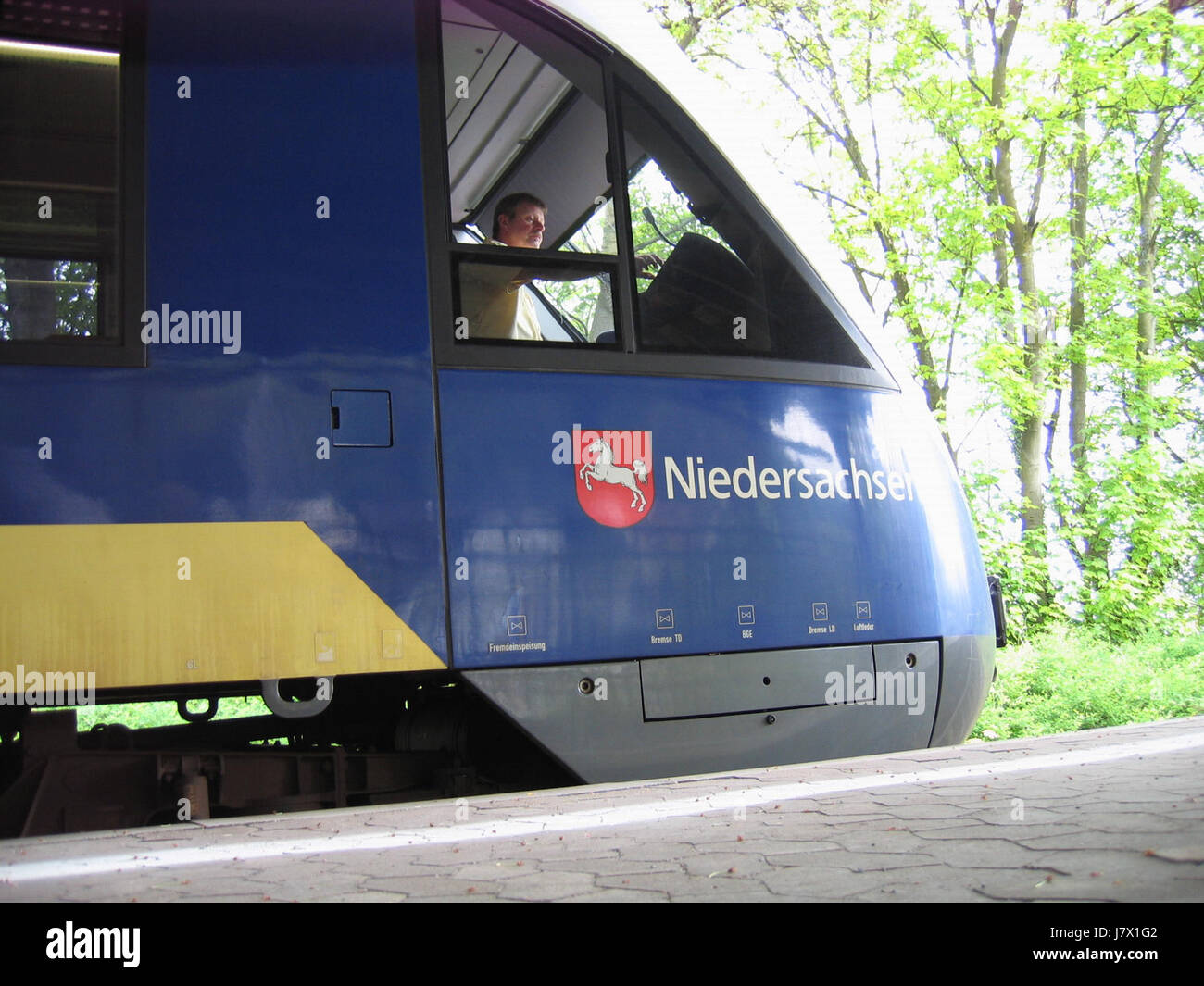 This image shows Vlotho, a town in North Rhine-Westphalia, Germany ...