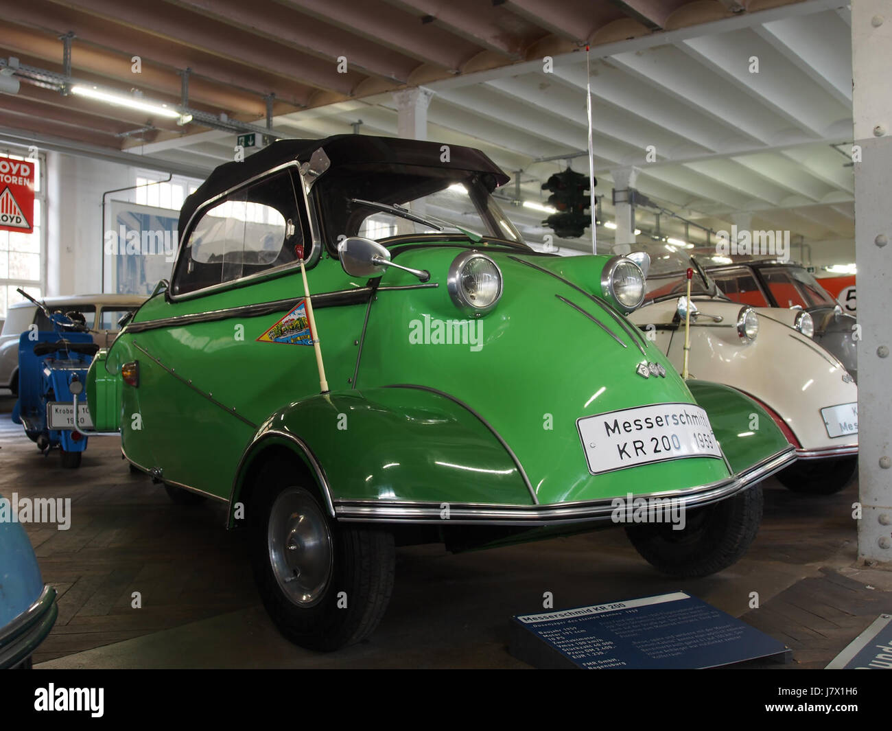The 1959 Messerschmitt KR200 is a three-wheeled microcar designed for ...