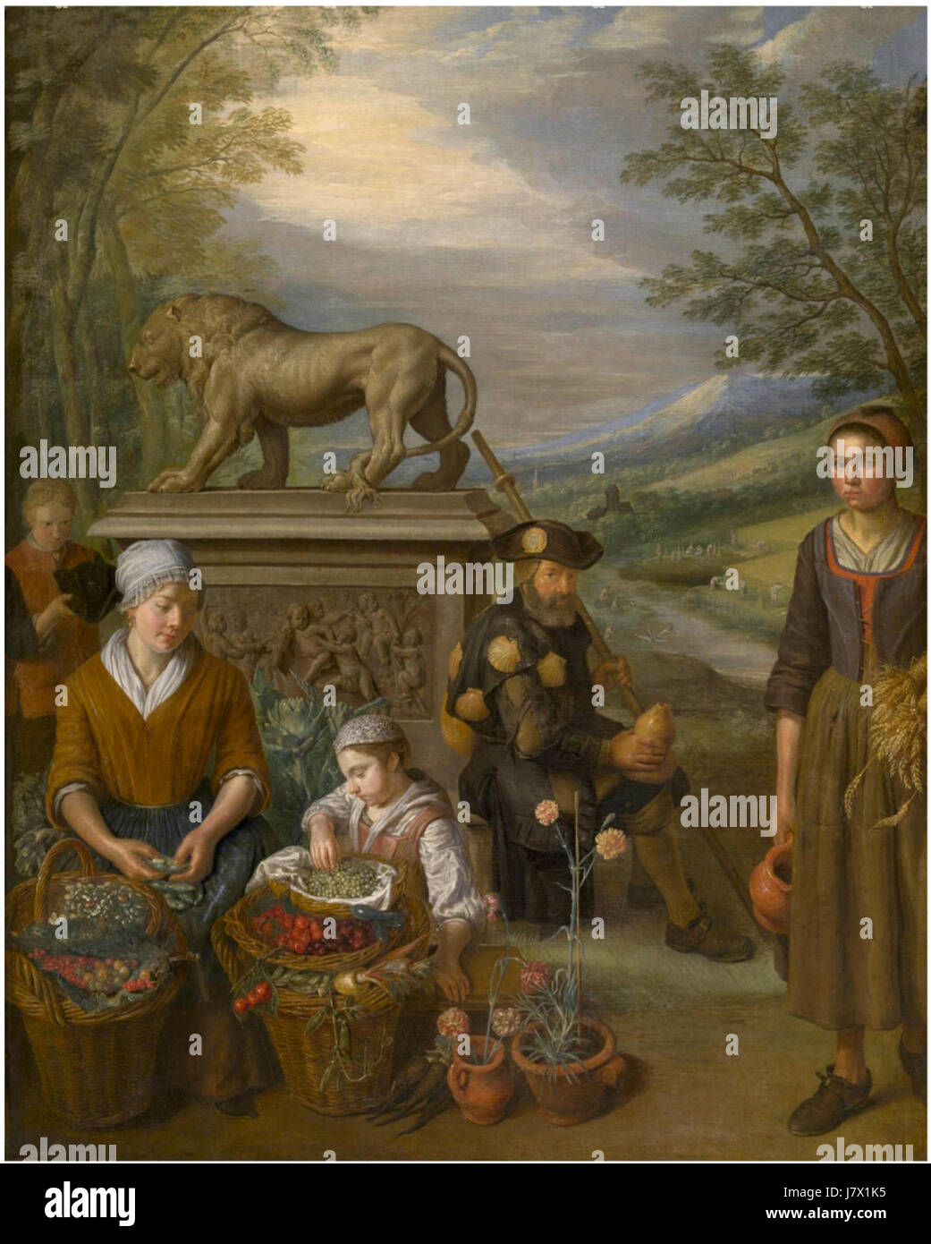 Pieter Snyers' painting 'Leo or The Month of July' depicts the zodiac ...