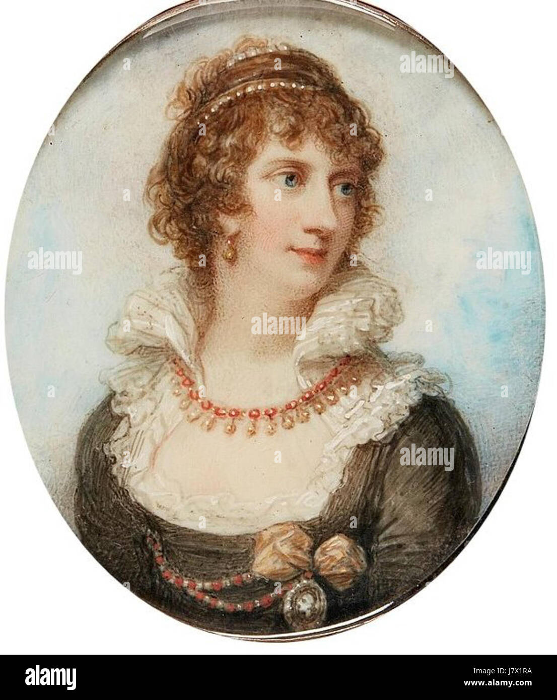 This portrait of Lady Williamina Forbes, created by Richard Cosway, is ...