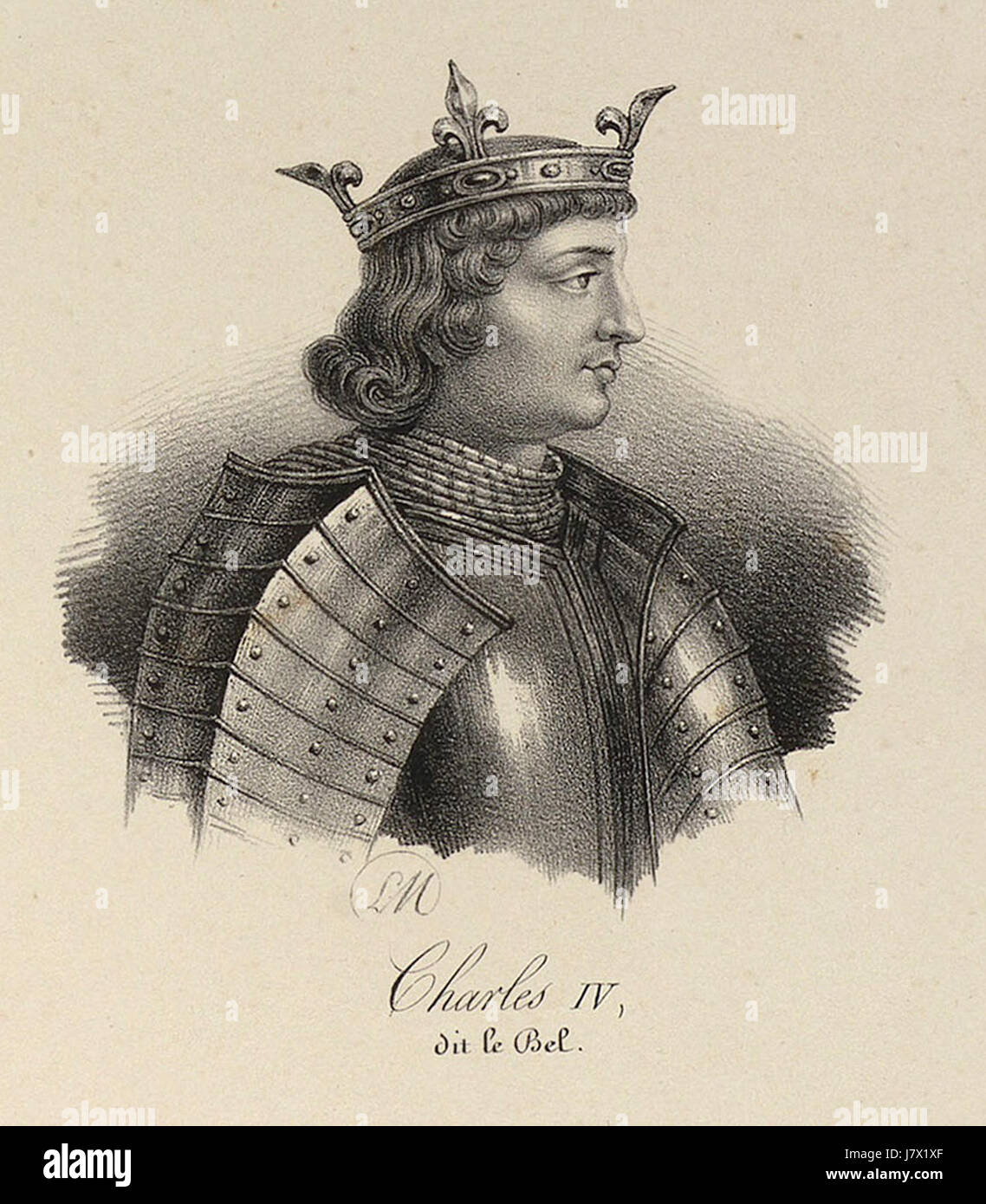 Charles IV of France, known as Charles the Well-Beloved, ruled from ...