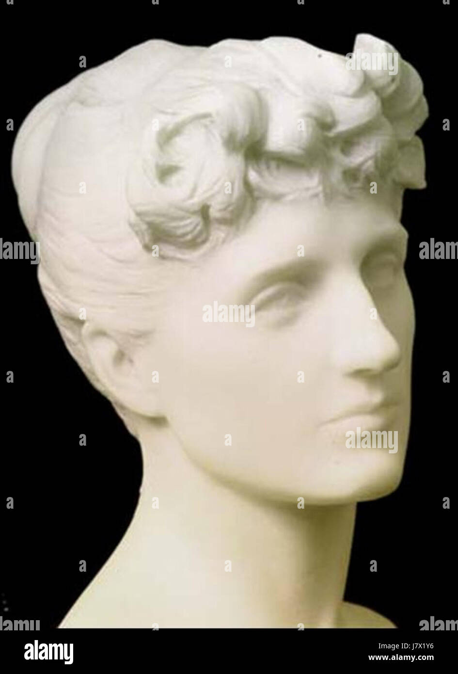 A sculpture of Davida Johnson Clark, created by Augustus Saint-Gaudens ...