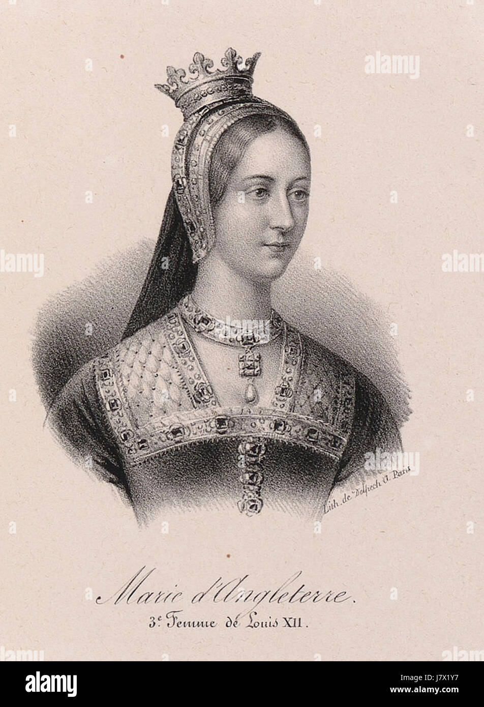 Delpech Mary of England Stock Photo - Alamy