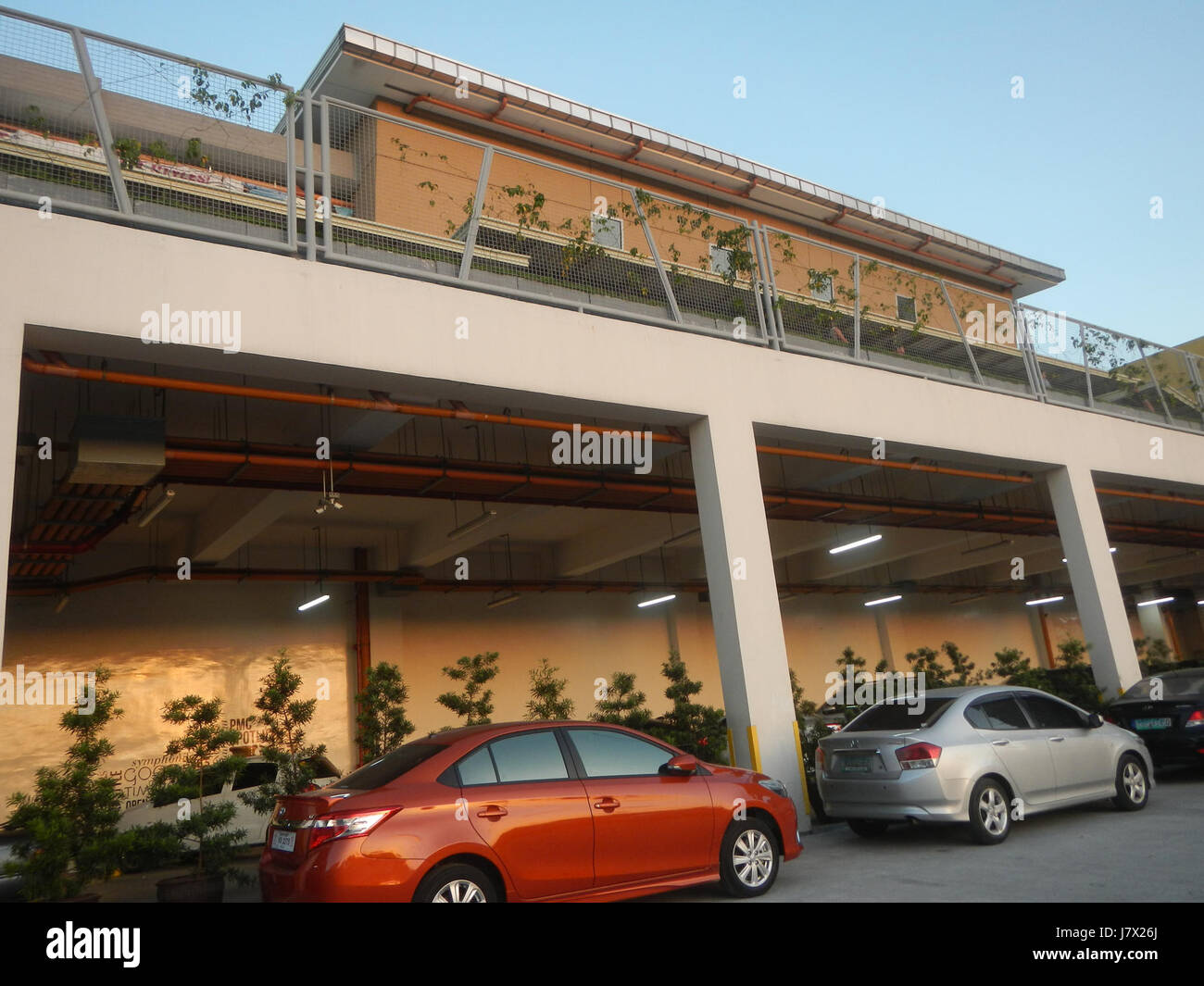 This image captures the ongoing construction of buildings in Barangay ...