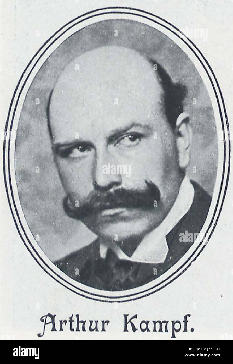 A portrait of the German artist Arthur Kampf, created between 1902 and ...