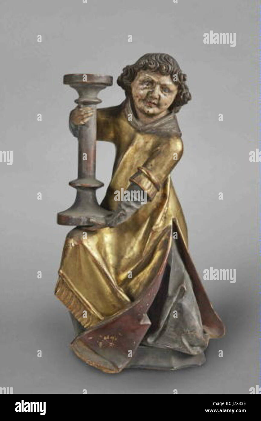 Anonymous artwork titled 'Klecici andel svice', depicting an angel with ...