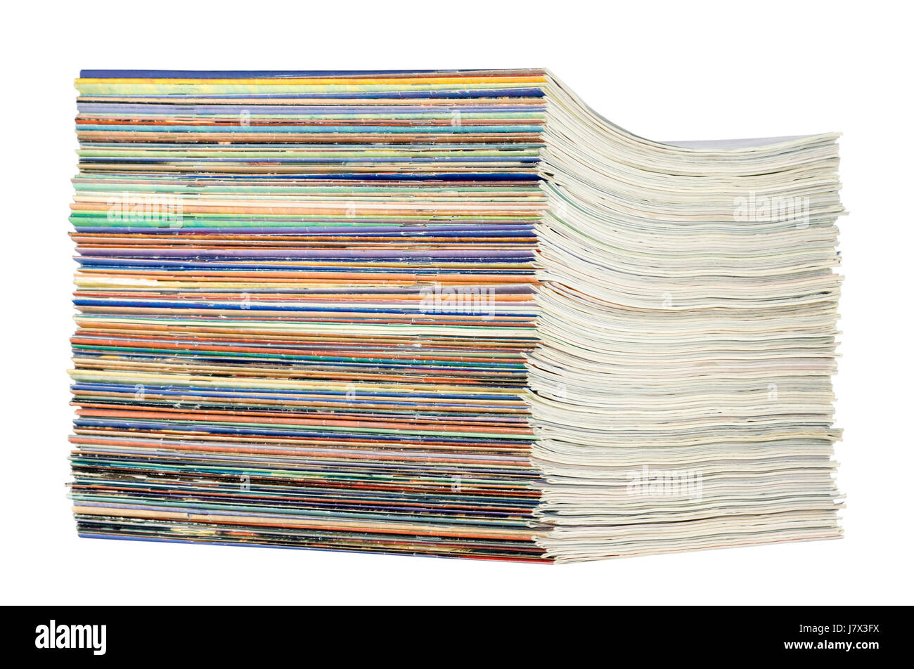education isolated colour closeup lines horizontal folded magazine news ...