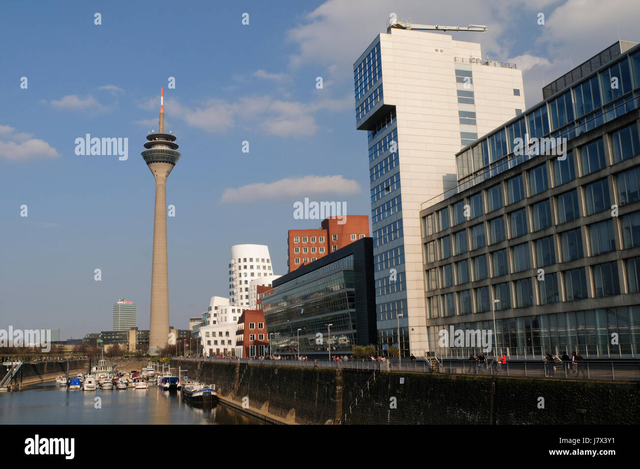 house building rhine harbor facade harbours style of construction ...
