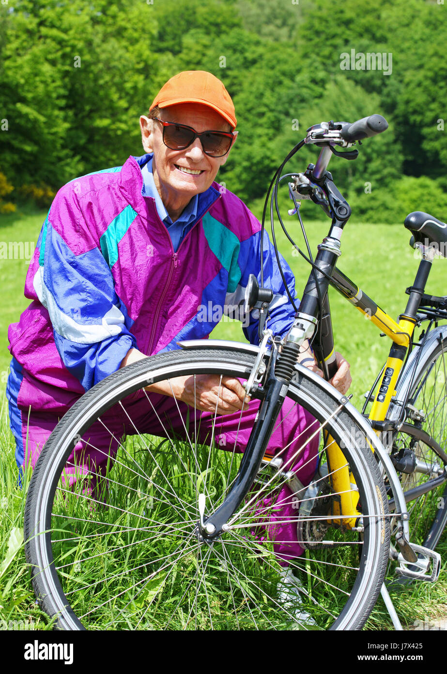 sport sports biker seniors senior citizens the elderly elderly people ...