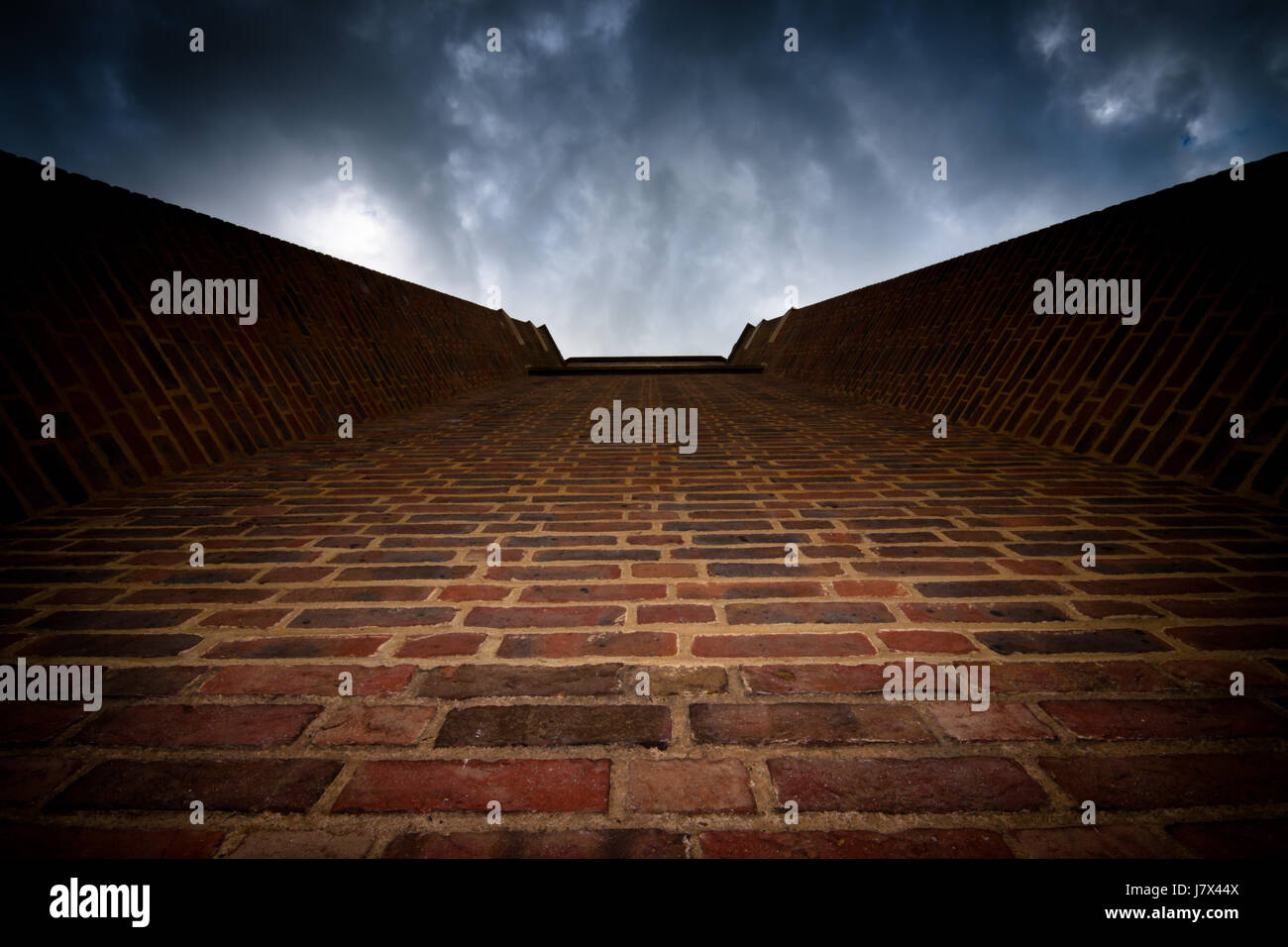 wall dramatic brick abstract apocalypse firmament sky bricks backdrop ...