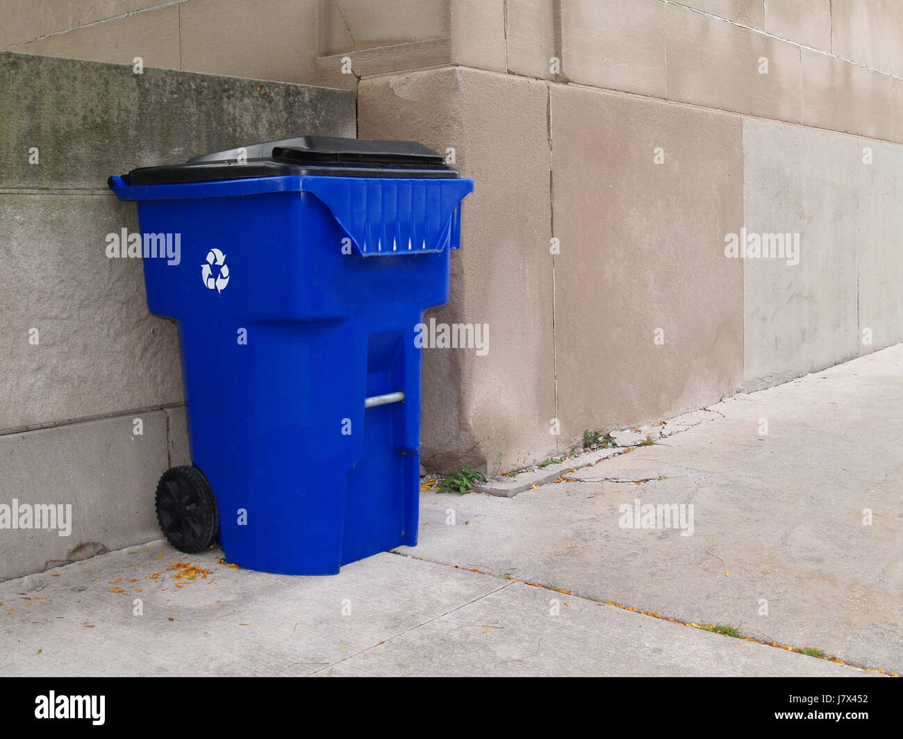 blue city town park trash sidewalk can blue city town environment ...