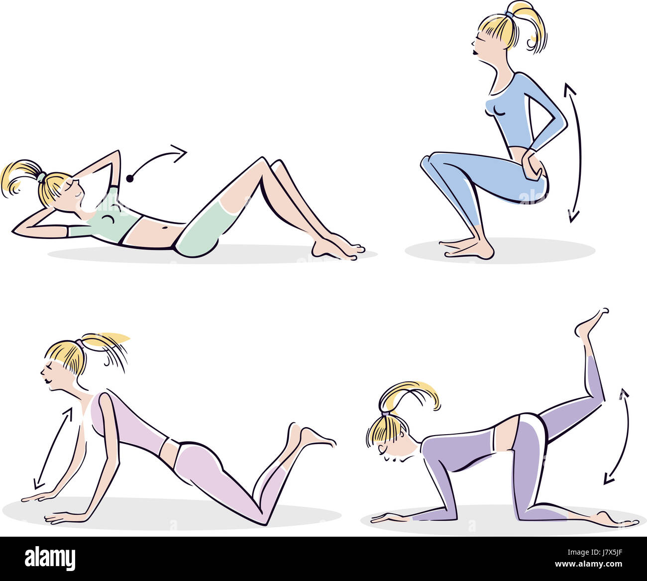 health sport sports illustration stretch exercise aerobic aerobics ...