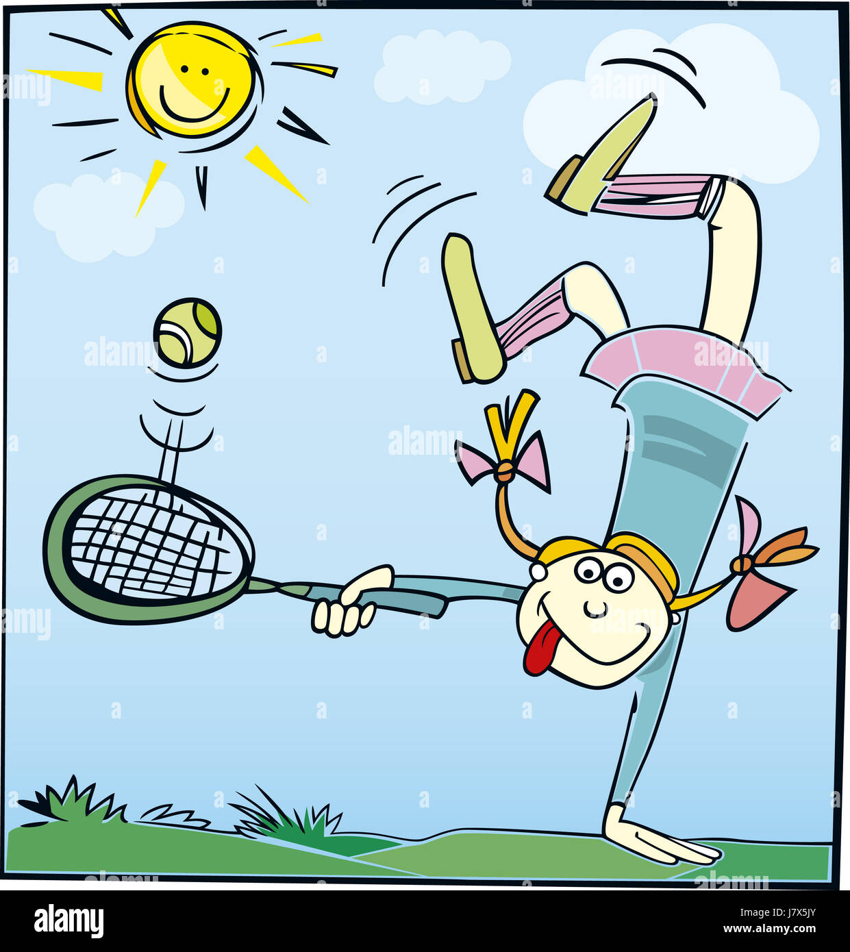 game tournament play playing plays played illustration funny sport ...