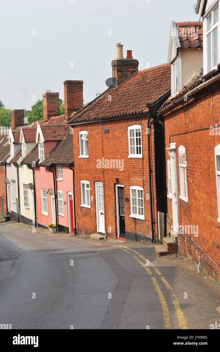 houses city town traditional urban english street road houses city town ...