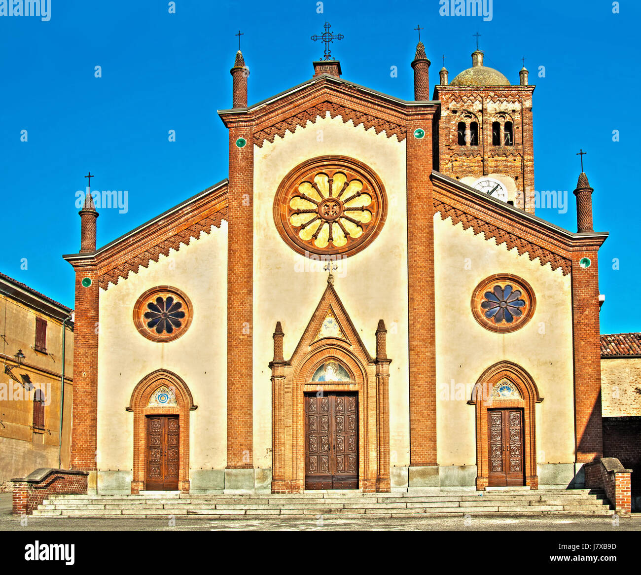blue tower historical religion religious church culture colour american ...