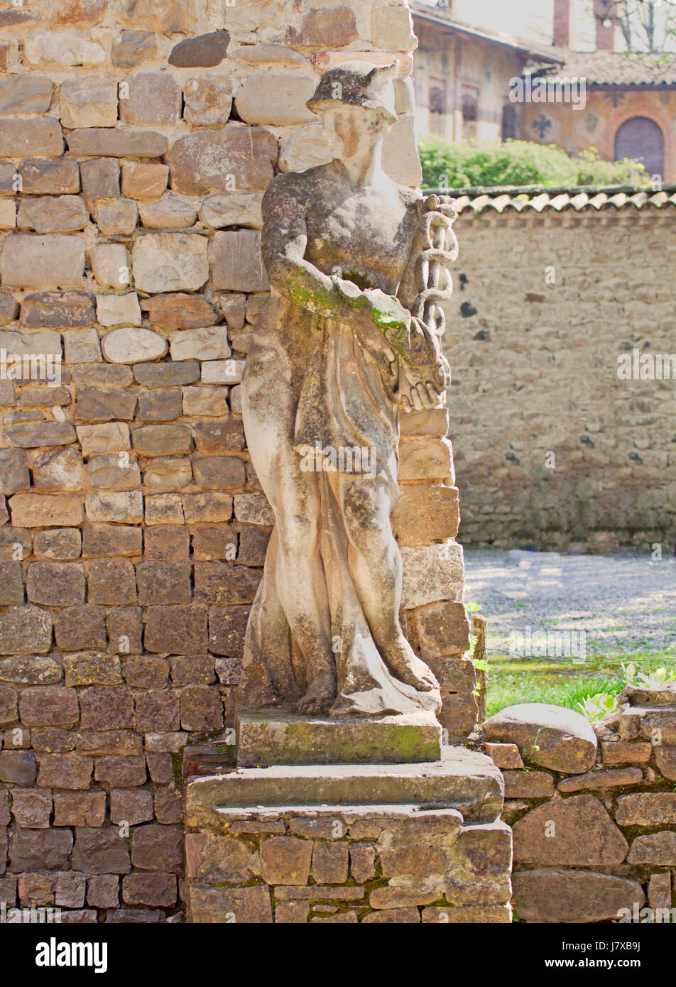 temple god art culture masters park garden stone statue male masculine ...