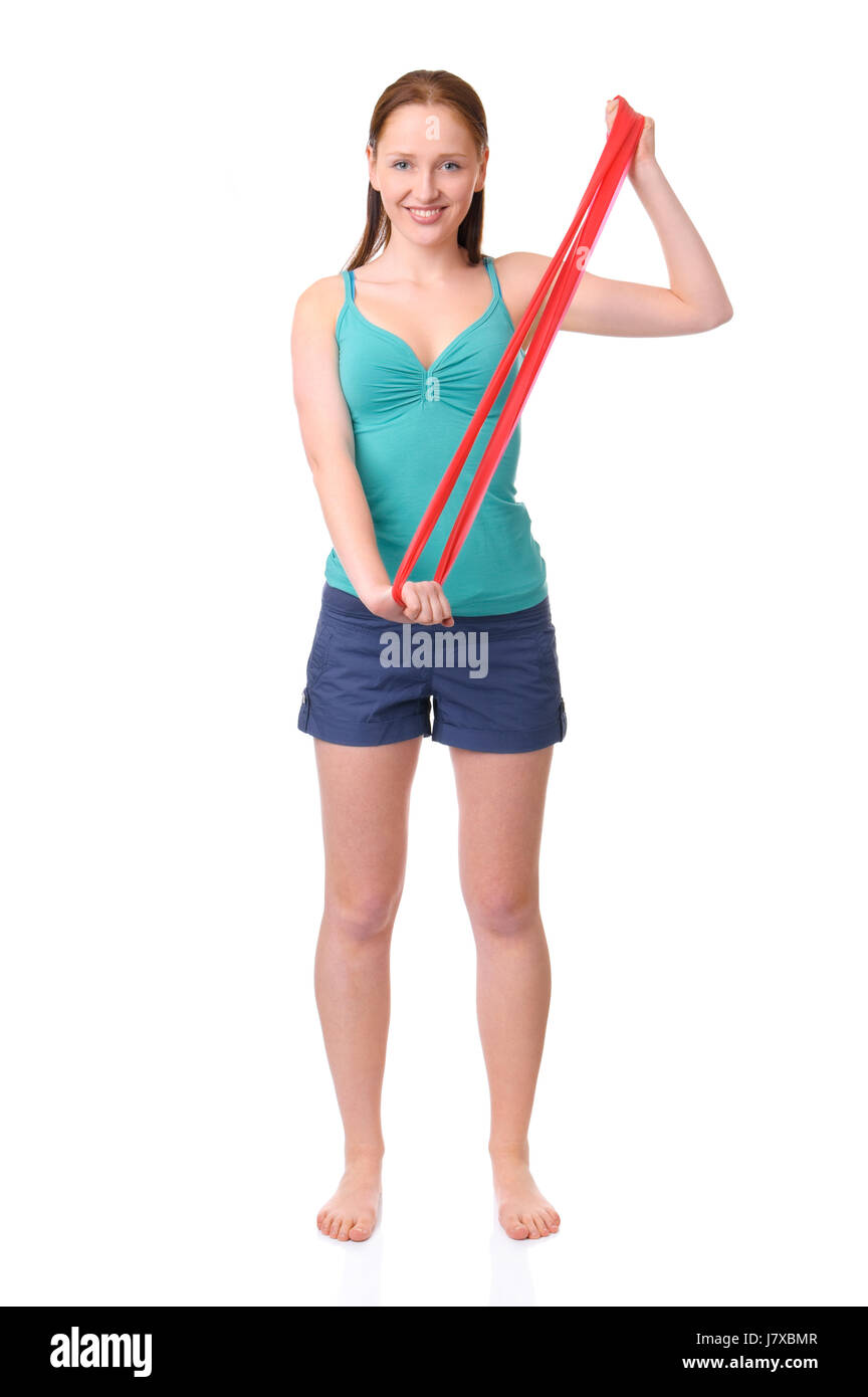 woman muscles sporty athletic wiry pithy heavyset tight sporting sport ...