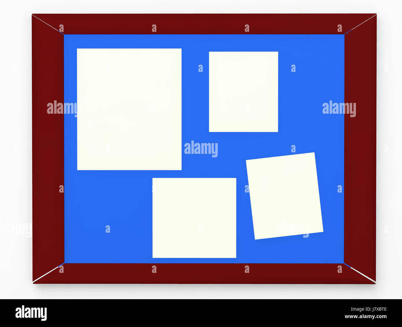 board bulletin with blue board model design project concept plan draft ...