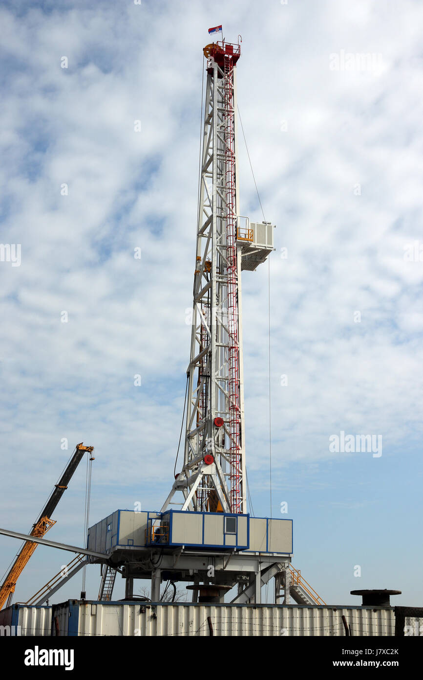 oil drilling rig mining industry Stock Photo - Alamy