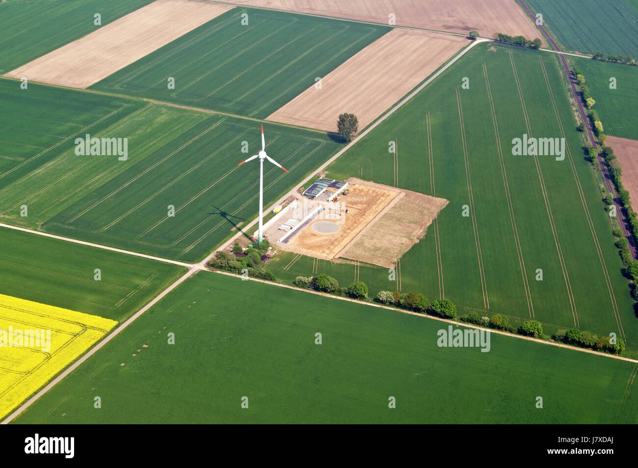 aerial perspective field energy power electricity electric power acre ...