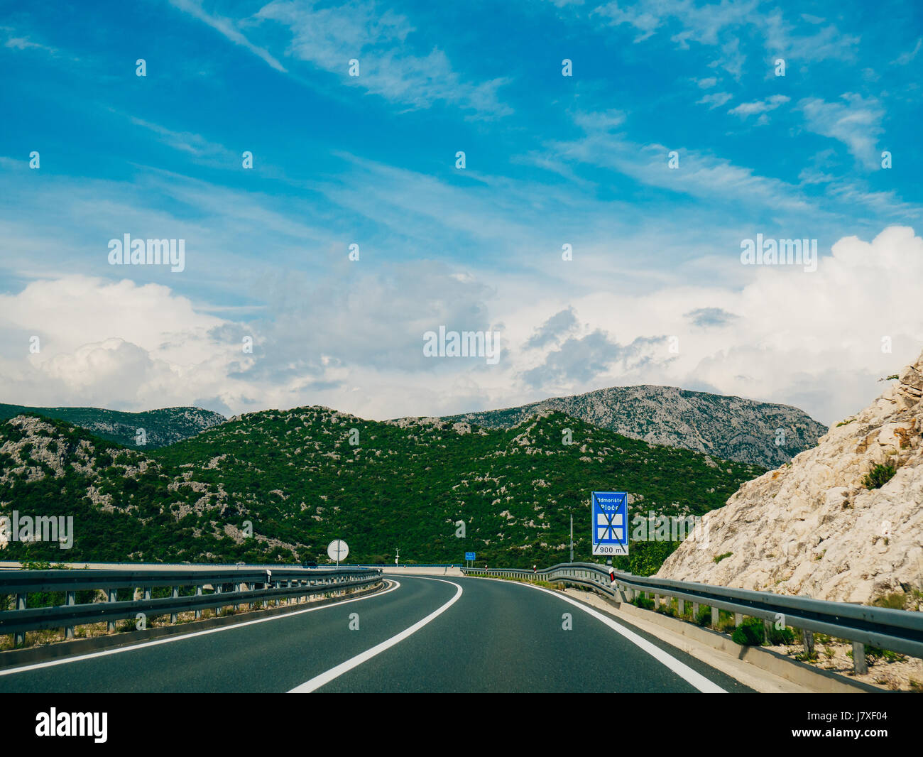 Highway. Motorway in Croatia Stock Photo - Alamy