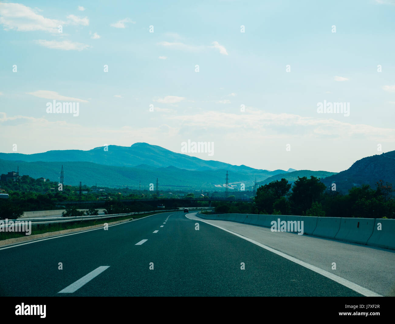 Highway. Motorway in Croatia Stock Photo - Alamy