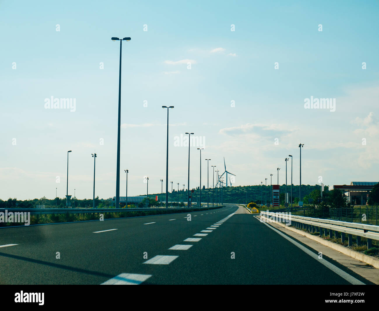 Highway. Motorway in Croatia Stock Photo - Alamy