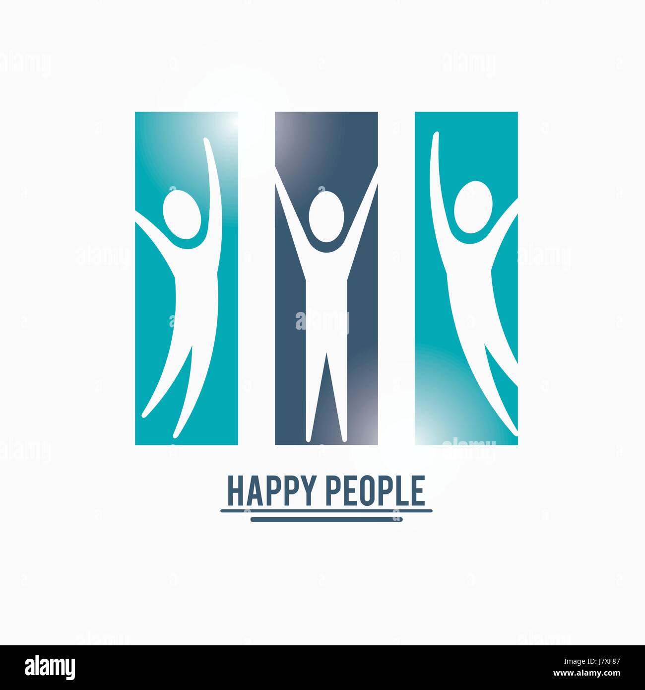 color teamwork happy people with rectangle set silhouette pictograms ...