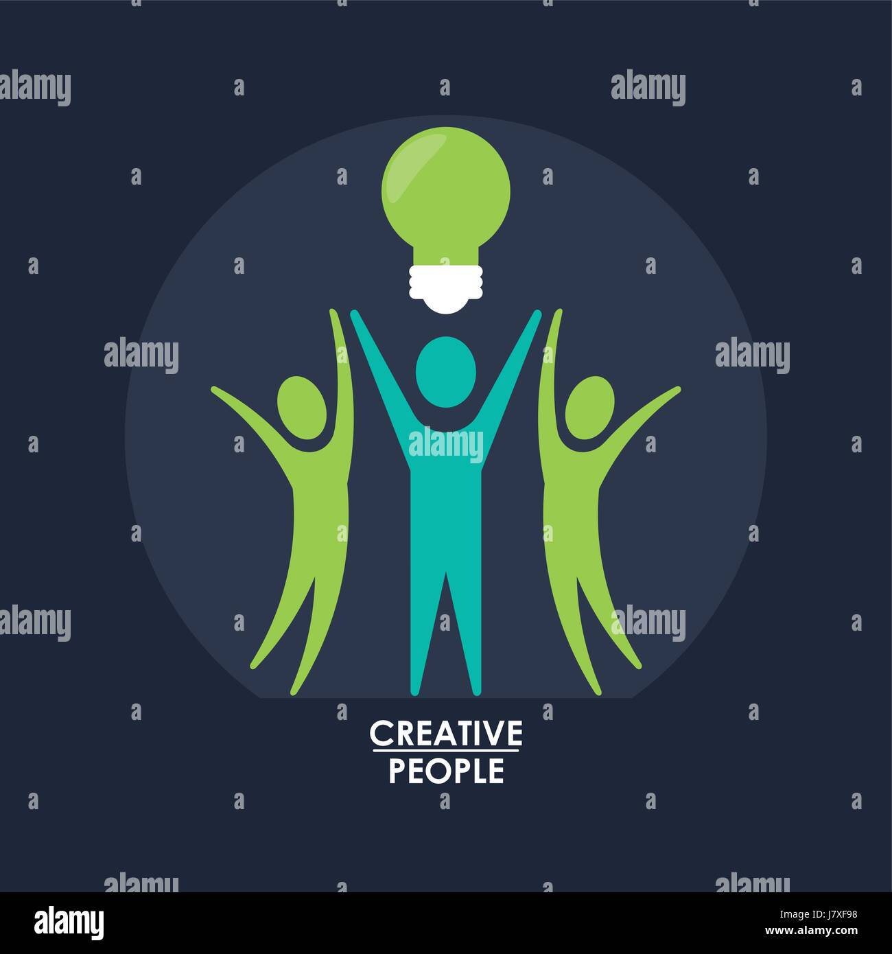 color background with circular frame of creative set people pictogram ...