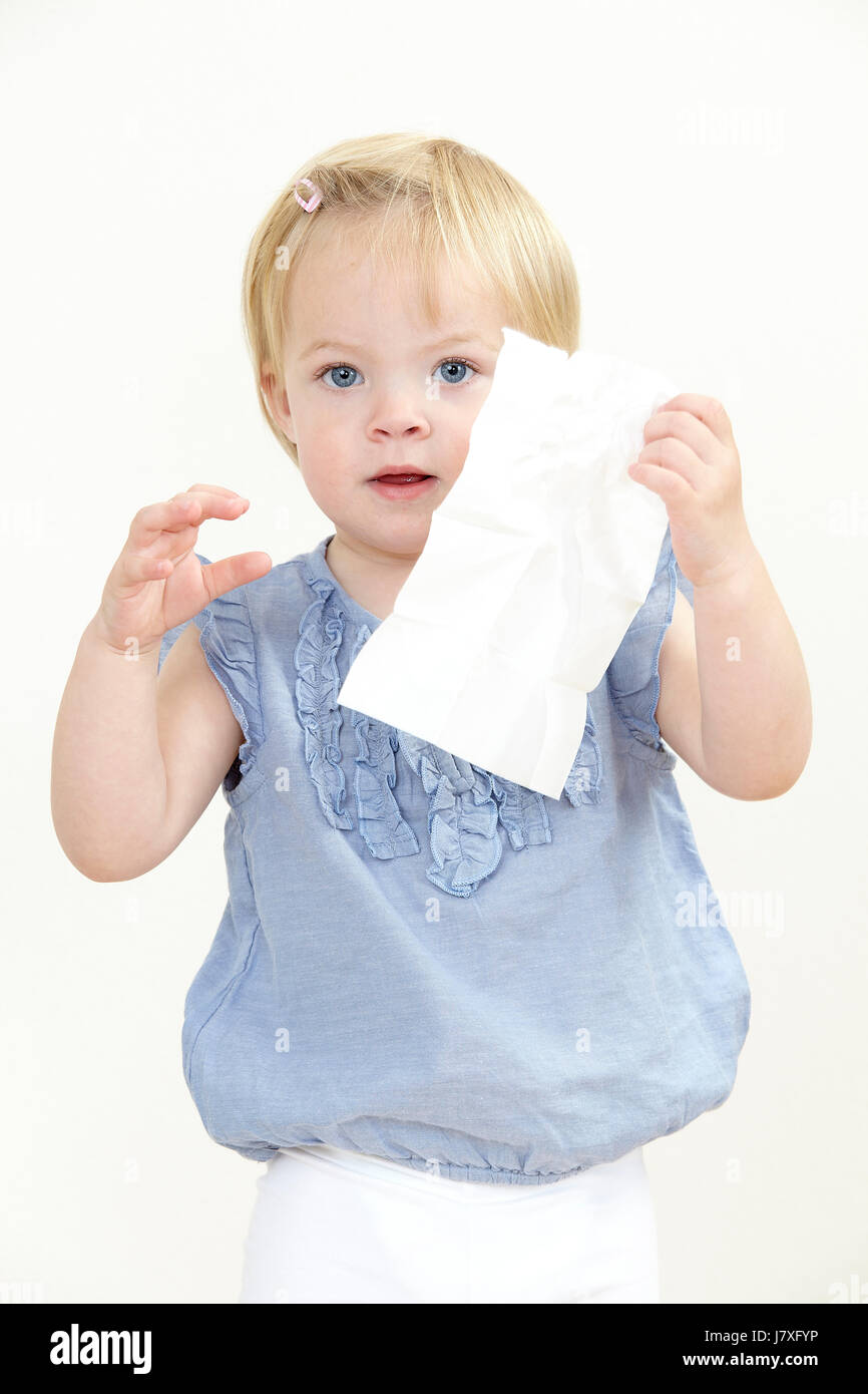 cold catarrh handkerchief allergy muzzles child sick ill girl girls ...