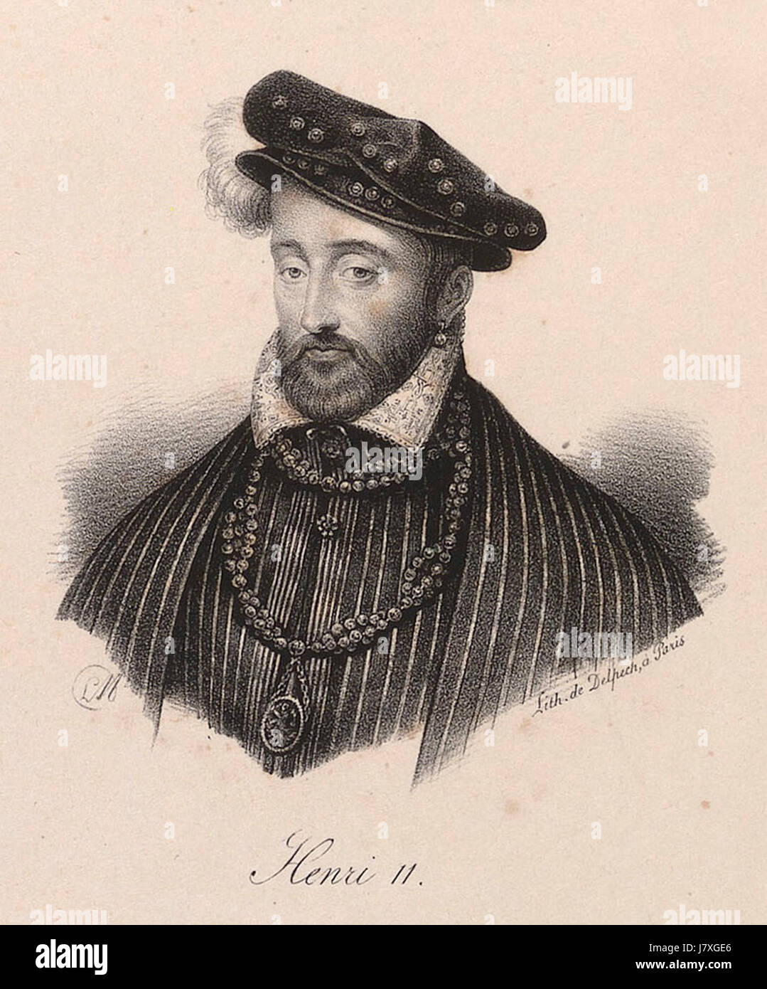 Delpech Henry II of France Stock Photo - Alamy