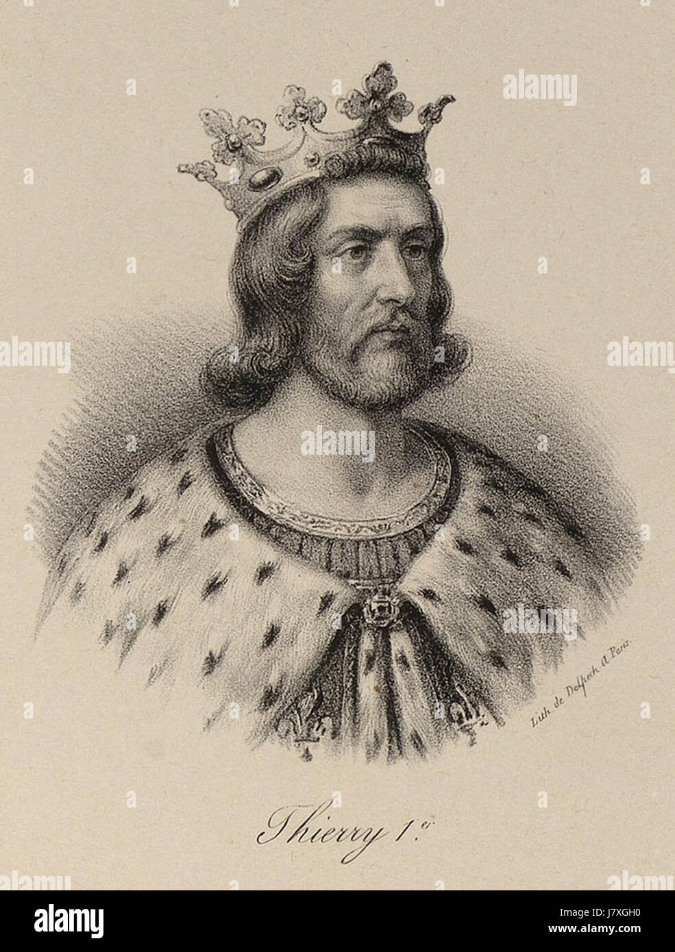 Delpech Theuderic I Stock Photo - Alamy