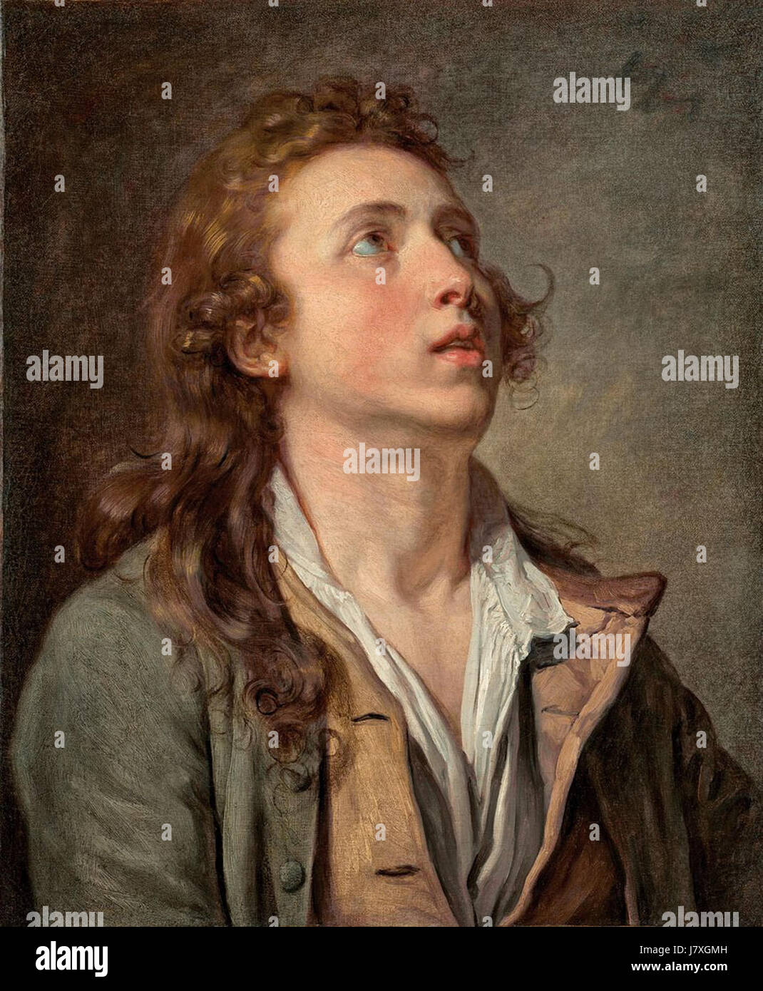 'Study of a Young Man' by Jean-Baptiste Greuze is a 1760 painting known ...