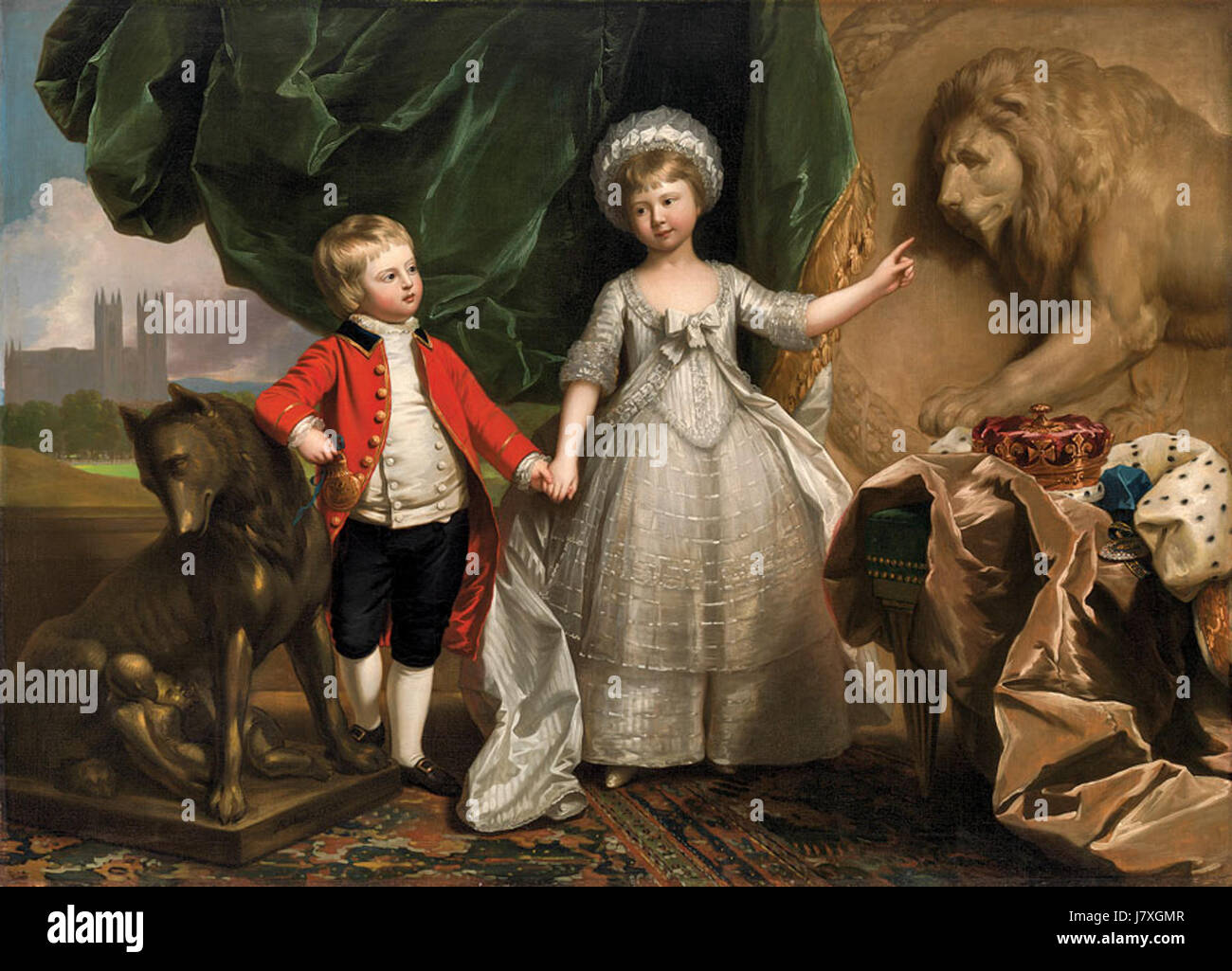 This portrait by Benjamin West, painted in 1779, depicts Prince William ...