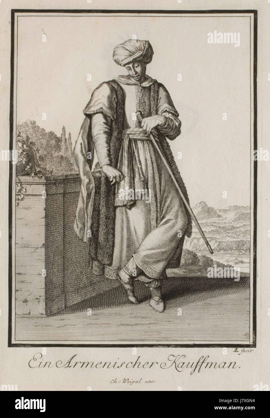 Johann Christoph Weigel was an Armenian merchant and engraver in the ...