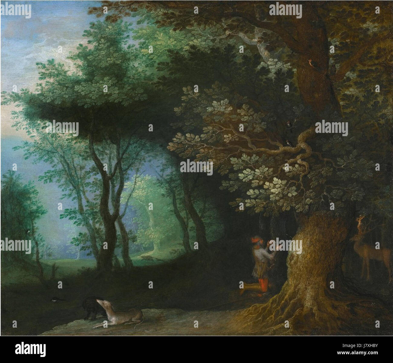 'The Vision of Saint Hubert' is a painting by Jan Brueghel the Elder ...