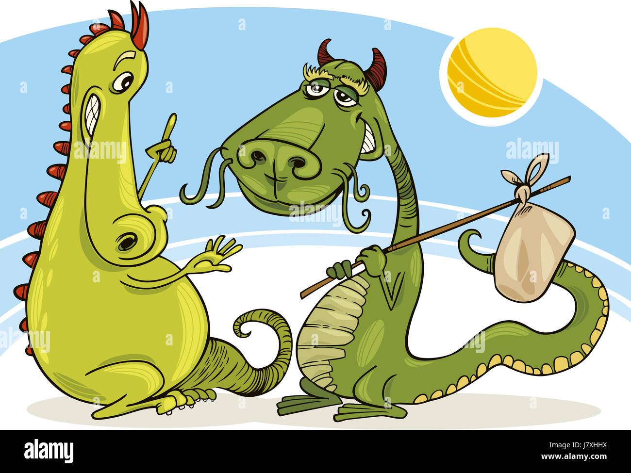 fantasy illustration dragon legend cartoon tale comics talk speaking ...