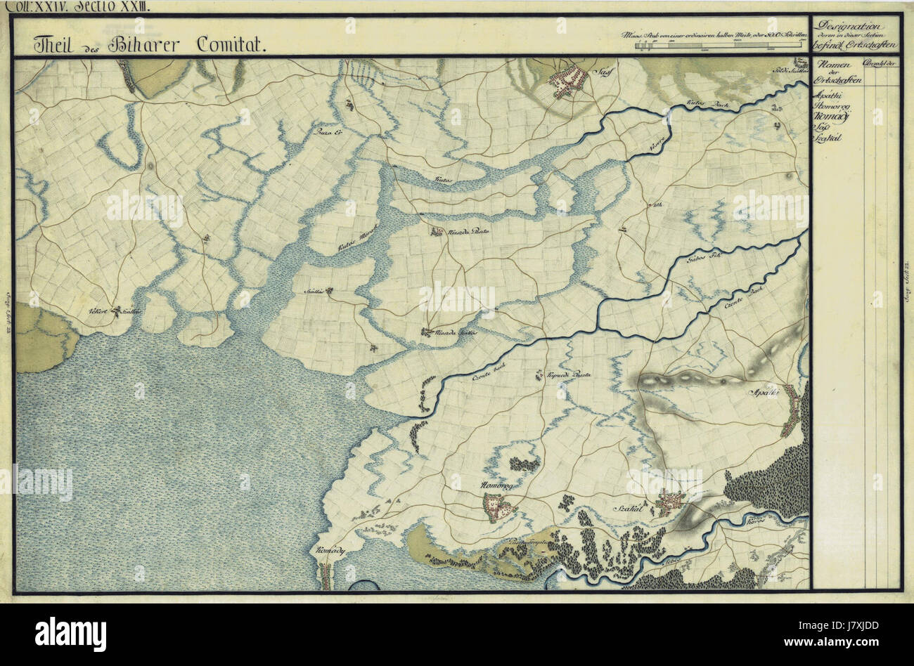 The Bihor Solnoc Crasna Josephinische Landesaufnahme map, page 24, is ...