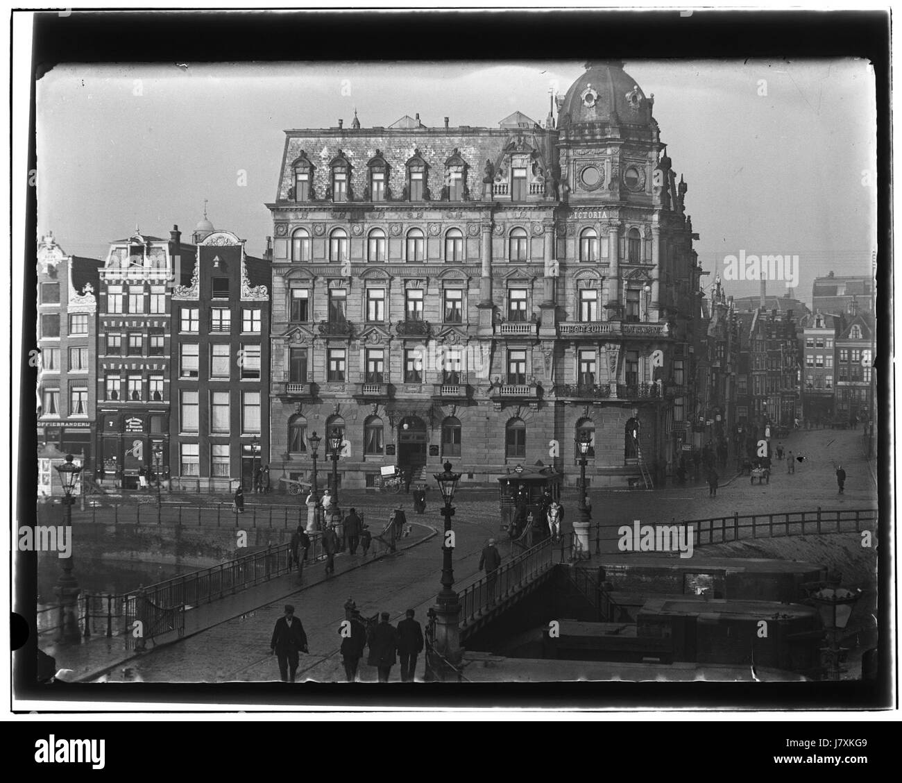 In historical center amsterdam Black and White Stock Photos & Images ...