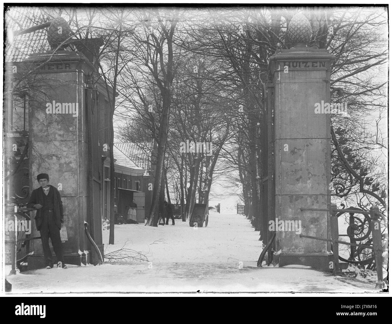 This photograph of Amsteldijk, taken by Jacob Olie, captures the scenic ...