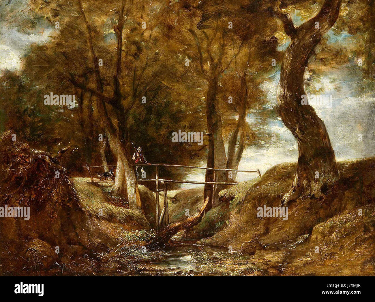 'Helmingham Dell' is a landscape painting by John Constable, showcasing ...
