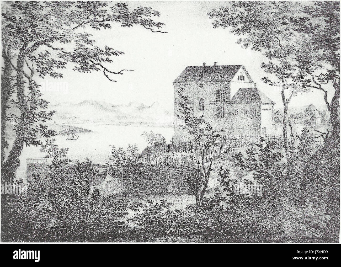 Villa Brandis, built between 1828 and 1829 in Bonn, Germany, is a ...